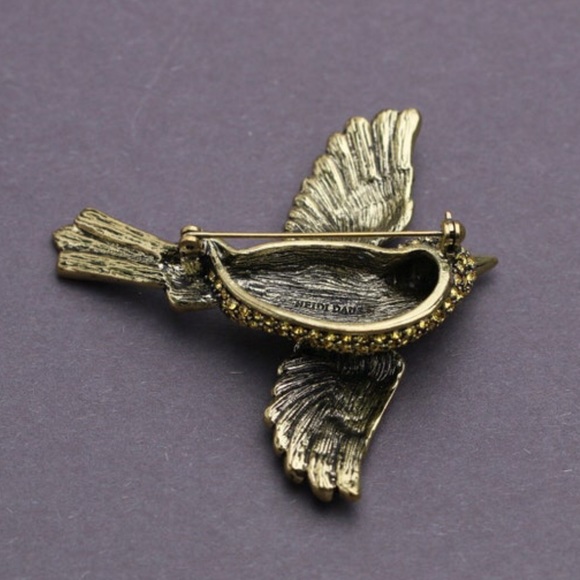 Heidi Daus | Jewelry | Heidi Daus Sparkling Swallow Red Crystal Bird ...